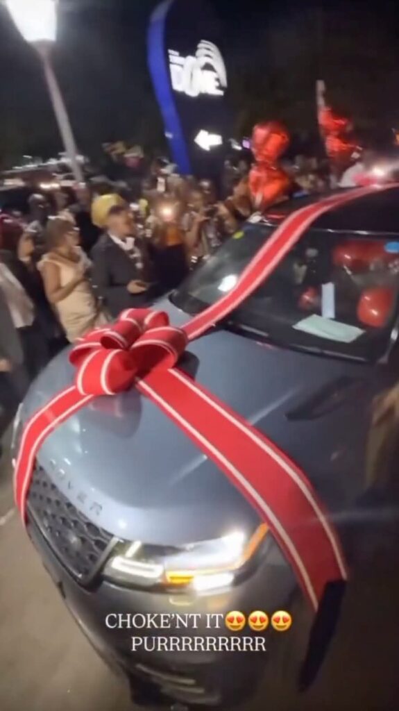 Juma Jux Surprises Priscilla Ojo With Brand New Range Rover as Wedding ...